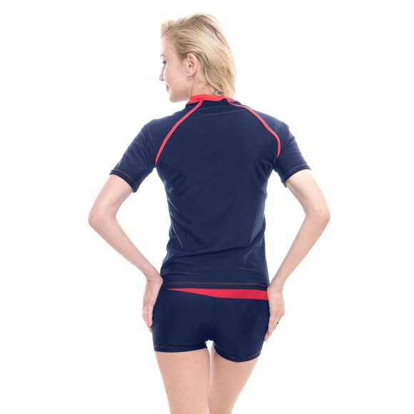 Aroona | Swim | Women Rash Vest Short Sleeve Rash Guard Top Bottom ...